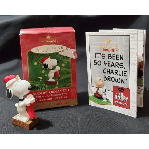 Holiday | Hallmark A Snoopy Christmas Ornament 5th In A Collection Of 5 ...